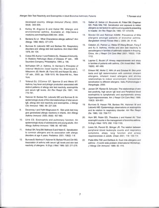 Allergen Skin Test Reactivity and Eosinophilia in Adult Bronchial ...