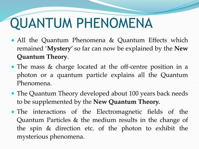 All quantum phenomena explained pdf | PDF