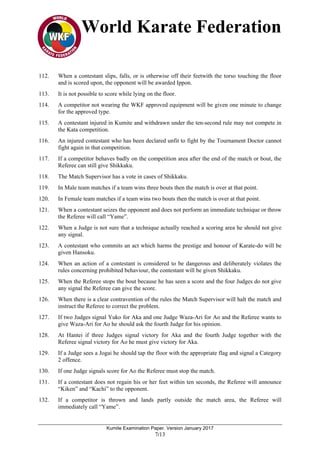 Allquestions kumite eng2017 | PDF