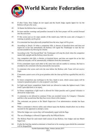 Allquestions kumite eng2017 | PDF