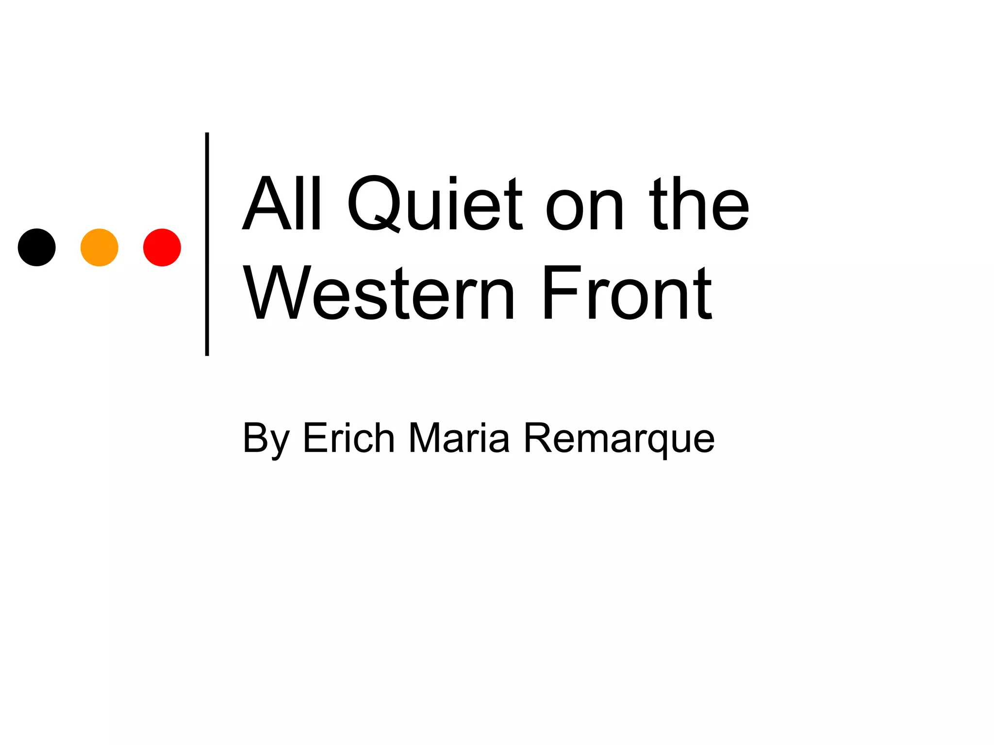 All Quiet Notes | PPT