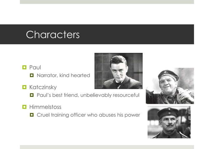 All quiet on the western front | PPT