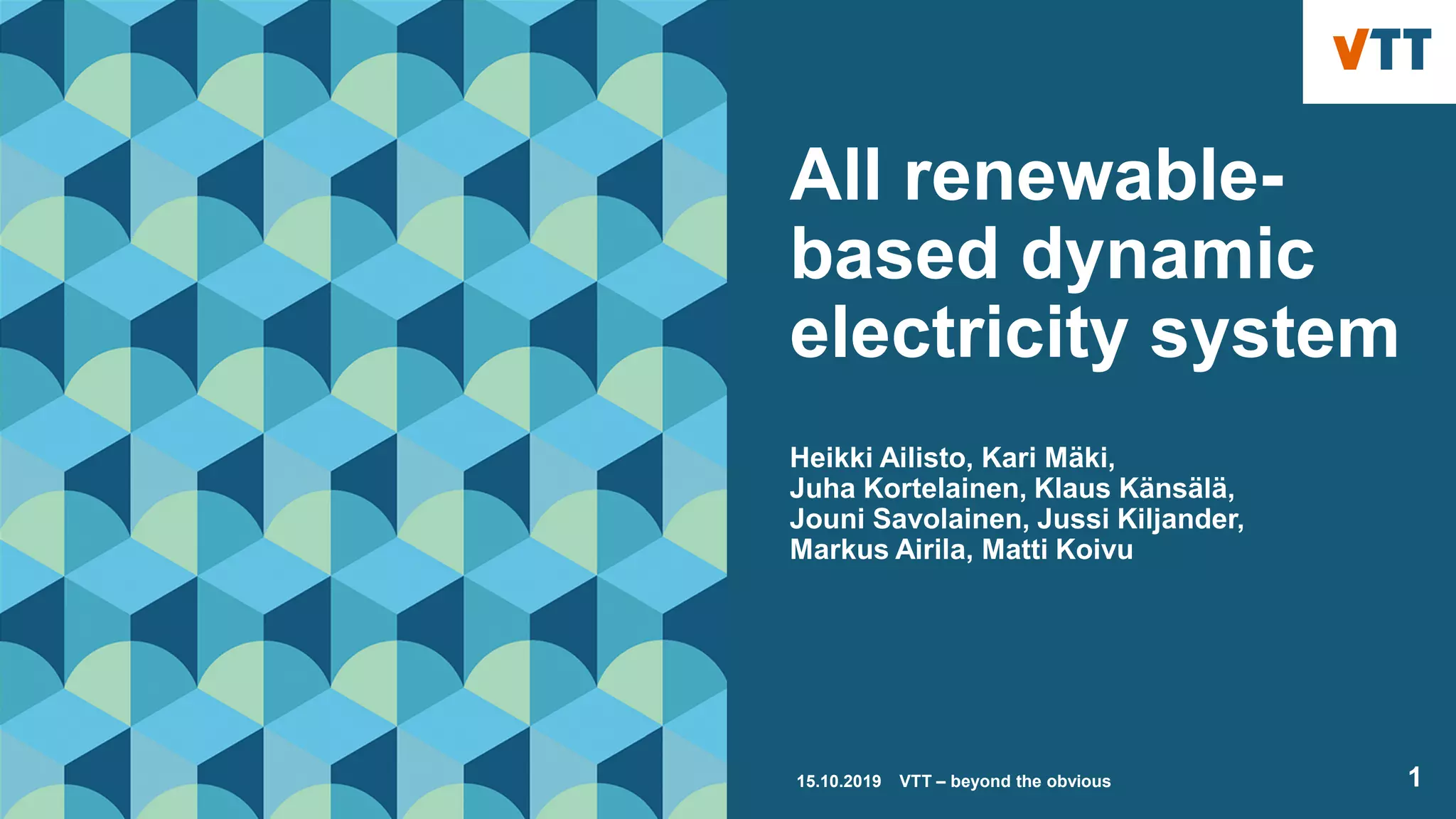 All renewable based dynamic electricity system | PPT