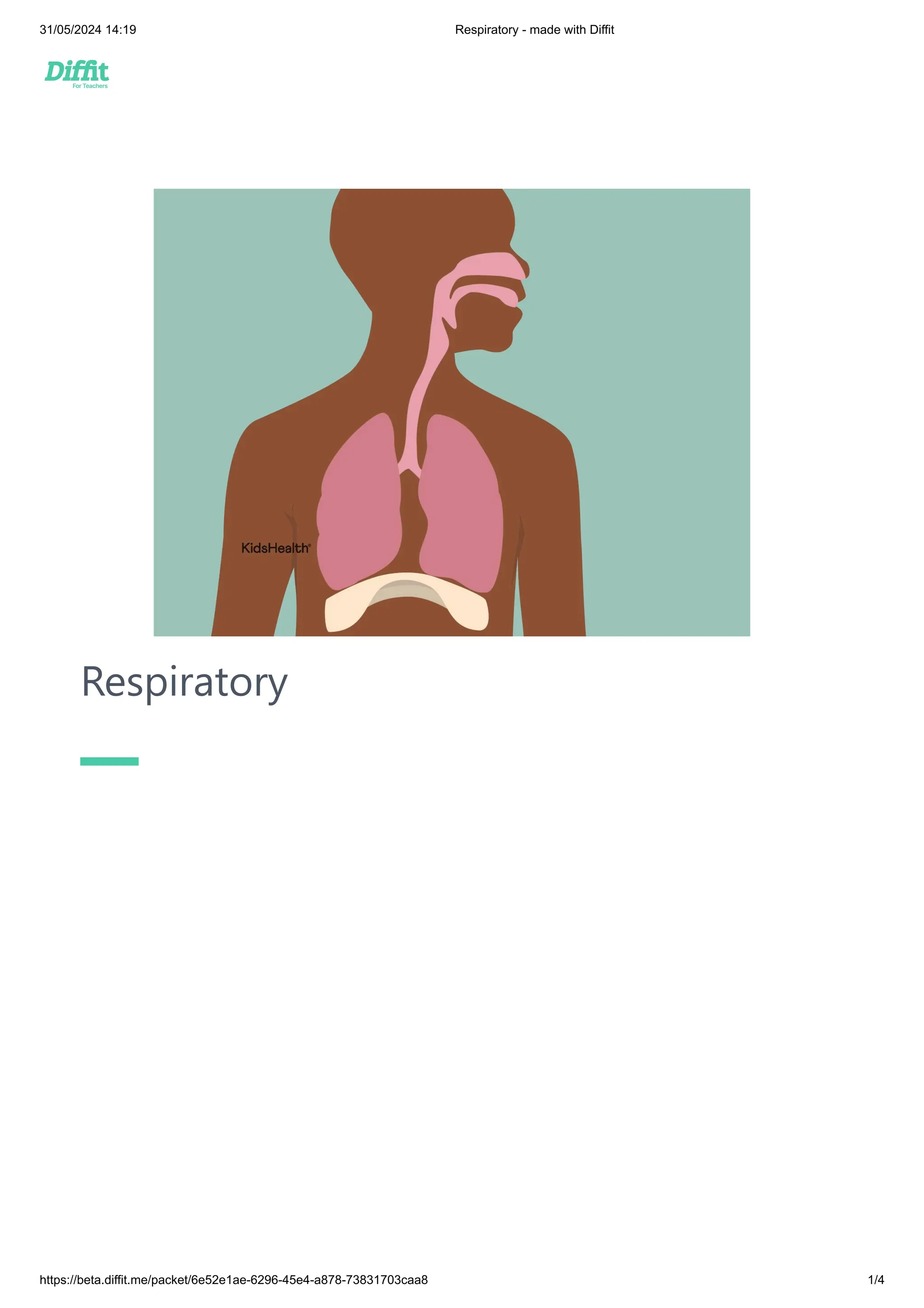 The respiratory system is a group of organs and tissues that help us ...