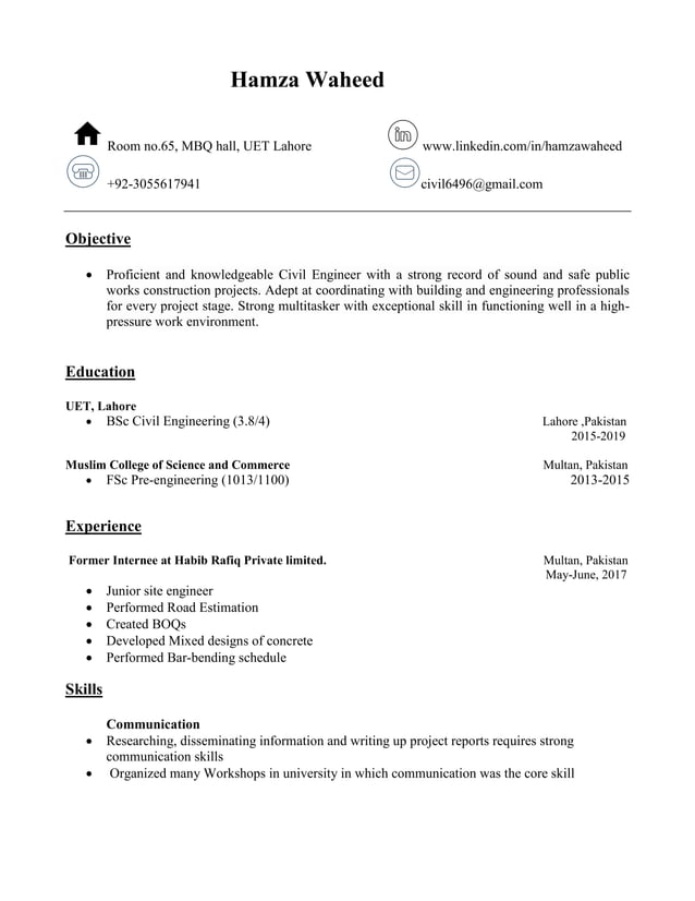 All Rounder CV (modern CV sample) | PDF | Civil Engineering Industry ...