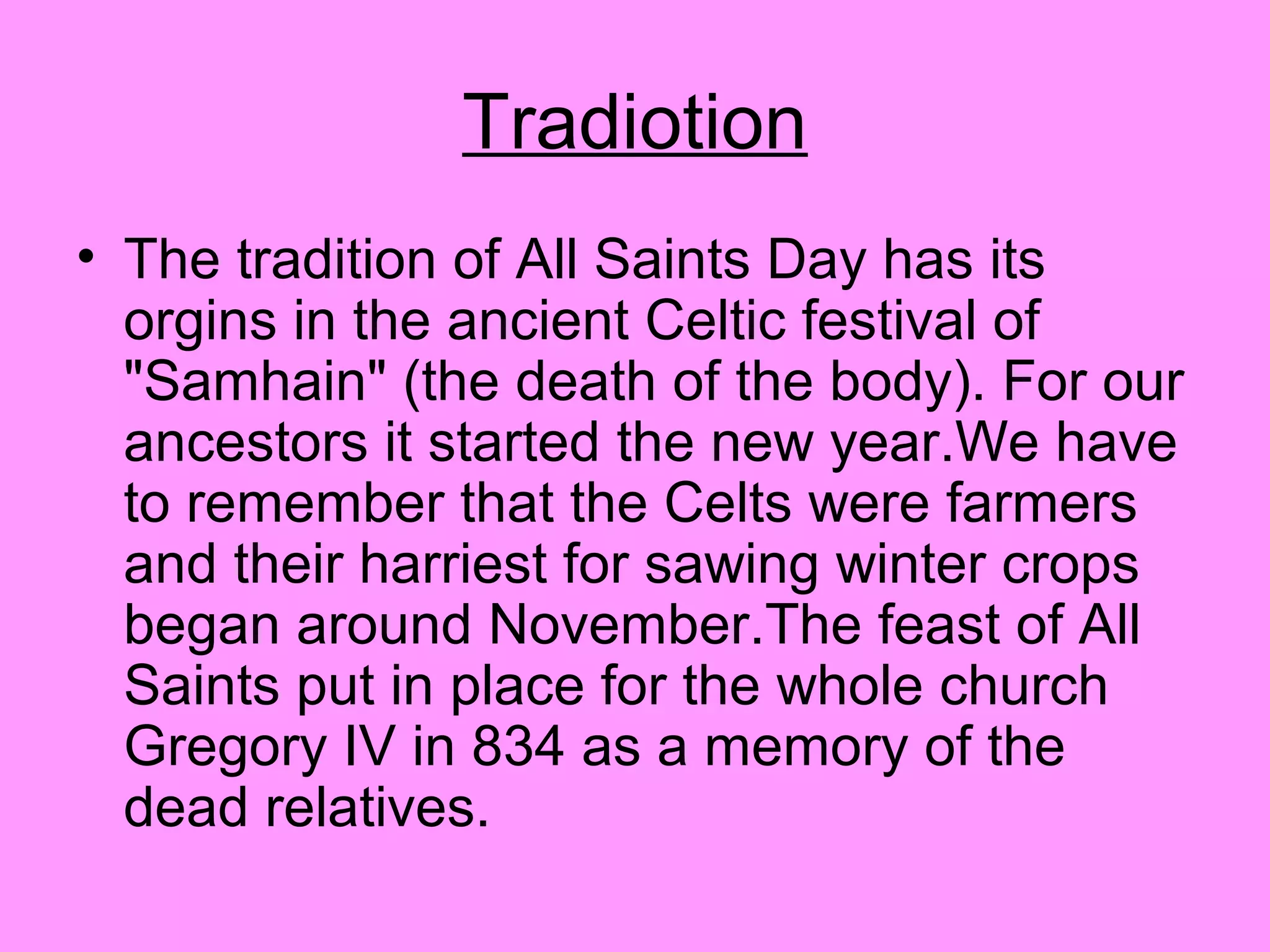 All saints day | PPT