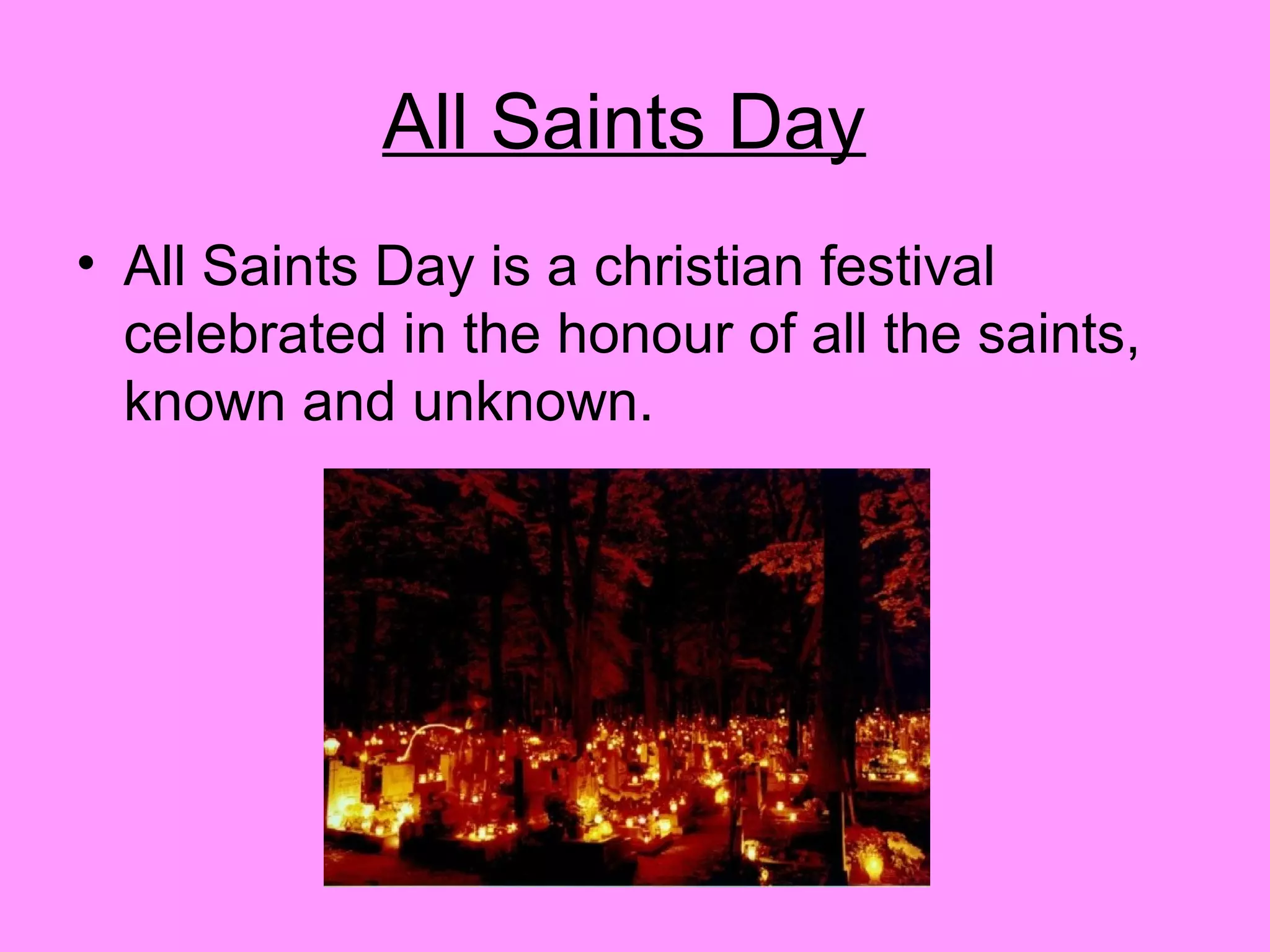 All saints day | PPT