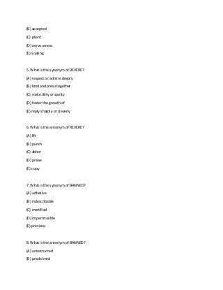 All Sat Vocabulary Words | PDF