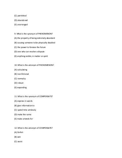 All Sat Vocabulary Words | PDF