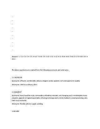 All Sat Vocabulary Words | PDF