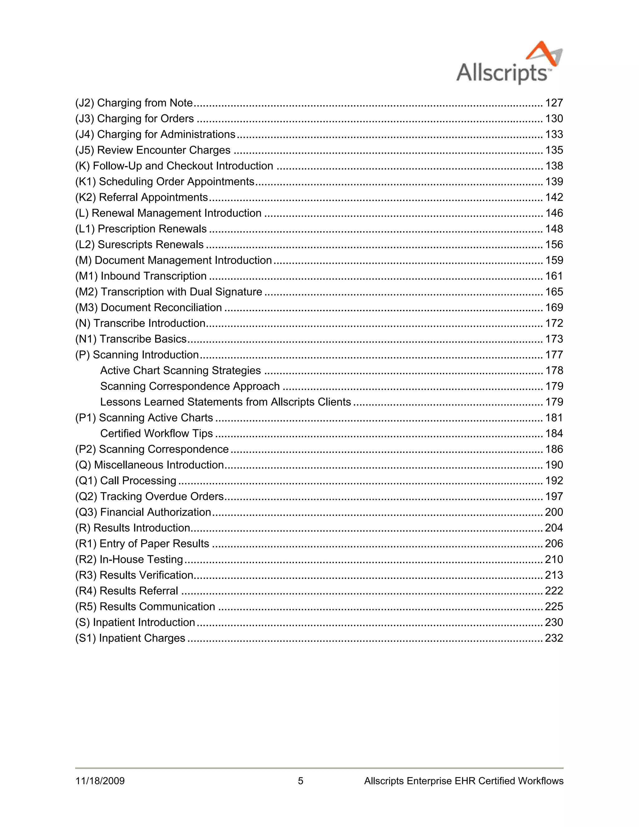 Allscripts Certified Workflows | PDF
