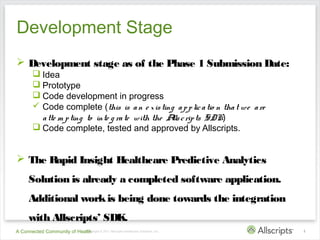 Allscripts open app challenge rapid insight | PPT