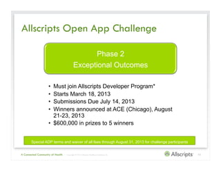 Allscripts Open App Challenge Q&A Webinar | PPT | Free Download