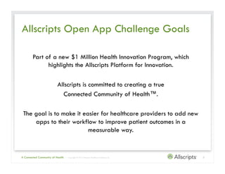 Allscripts Open App Challenge Q&A Webinar | PDF