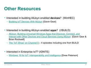 Building Universal Windows Apps with AllJoyn | PPT