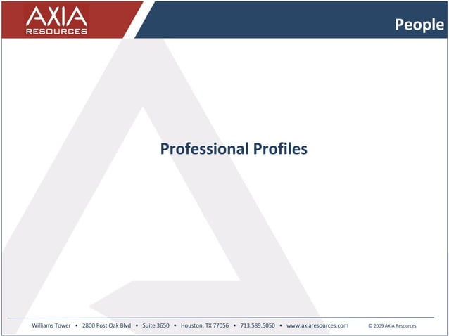 AXIA Resources | PPT