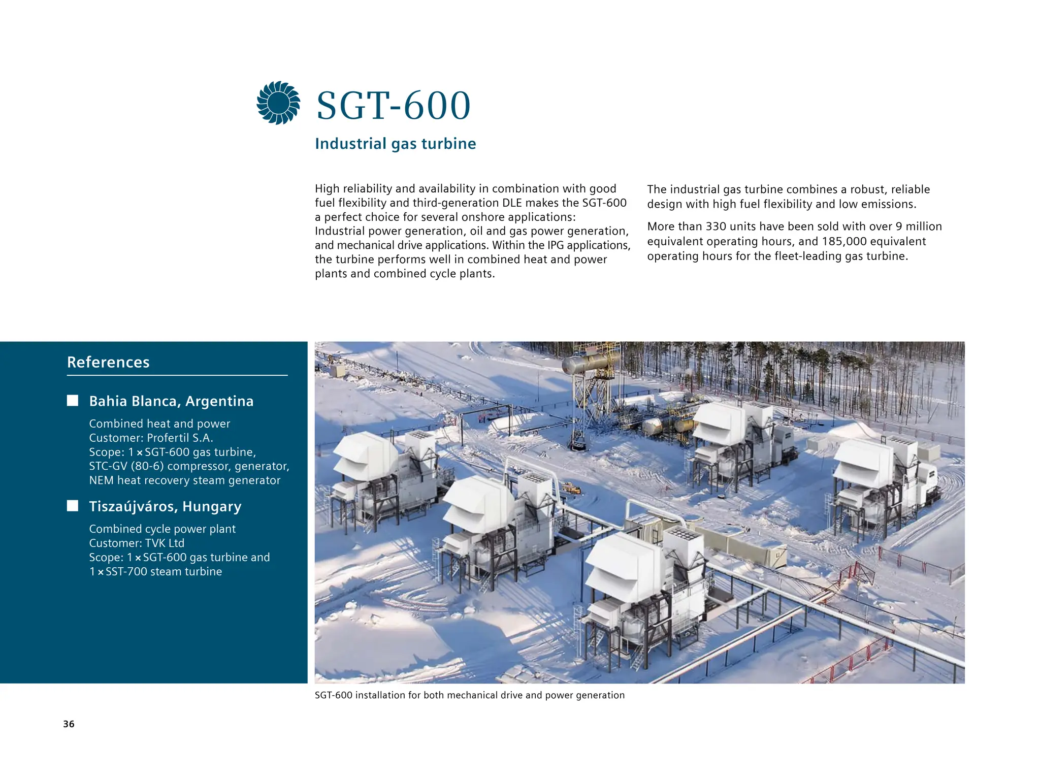 All Siemens Gas Turbines applications df | PDF