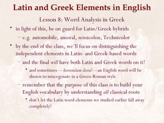 All sorts of Latin and Greek language methods | PPT