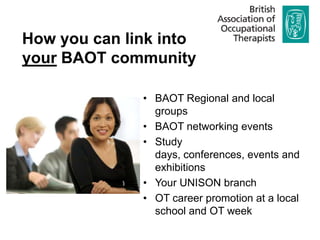 All staff and members BAOT membership slides and notes 2011 | PPTX