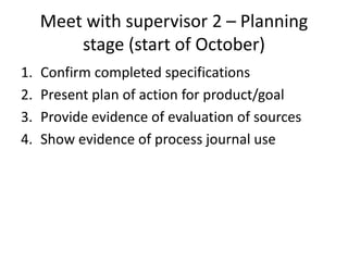 MYP Personal Project stages | PPTX | Resume Writing and Advice | Job Search