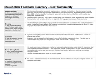 All stakeholder feedback | PPT