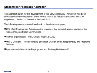 All stakeholder feedback | PPT