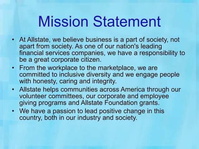 Allstate Strat Bsn Mgt | PPT