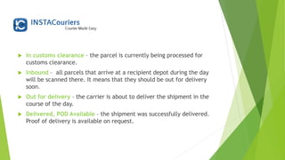 Tracking Your Parcel – All Statuses Explained | PPTX