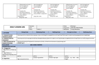 ALL SUBJECTS DLL MELCS-Q1-WEEK 7.docx | Homework and Study | Education