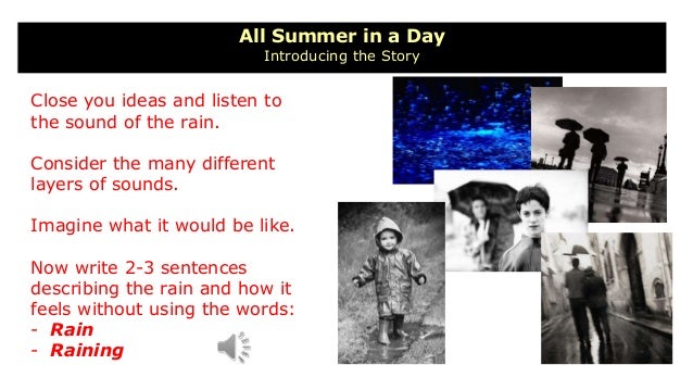 All Summer in a Day Ray Bradbury Speculative Fiction and Science Fict…