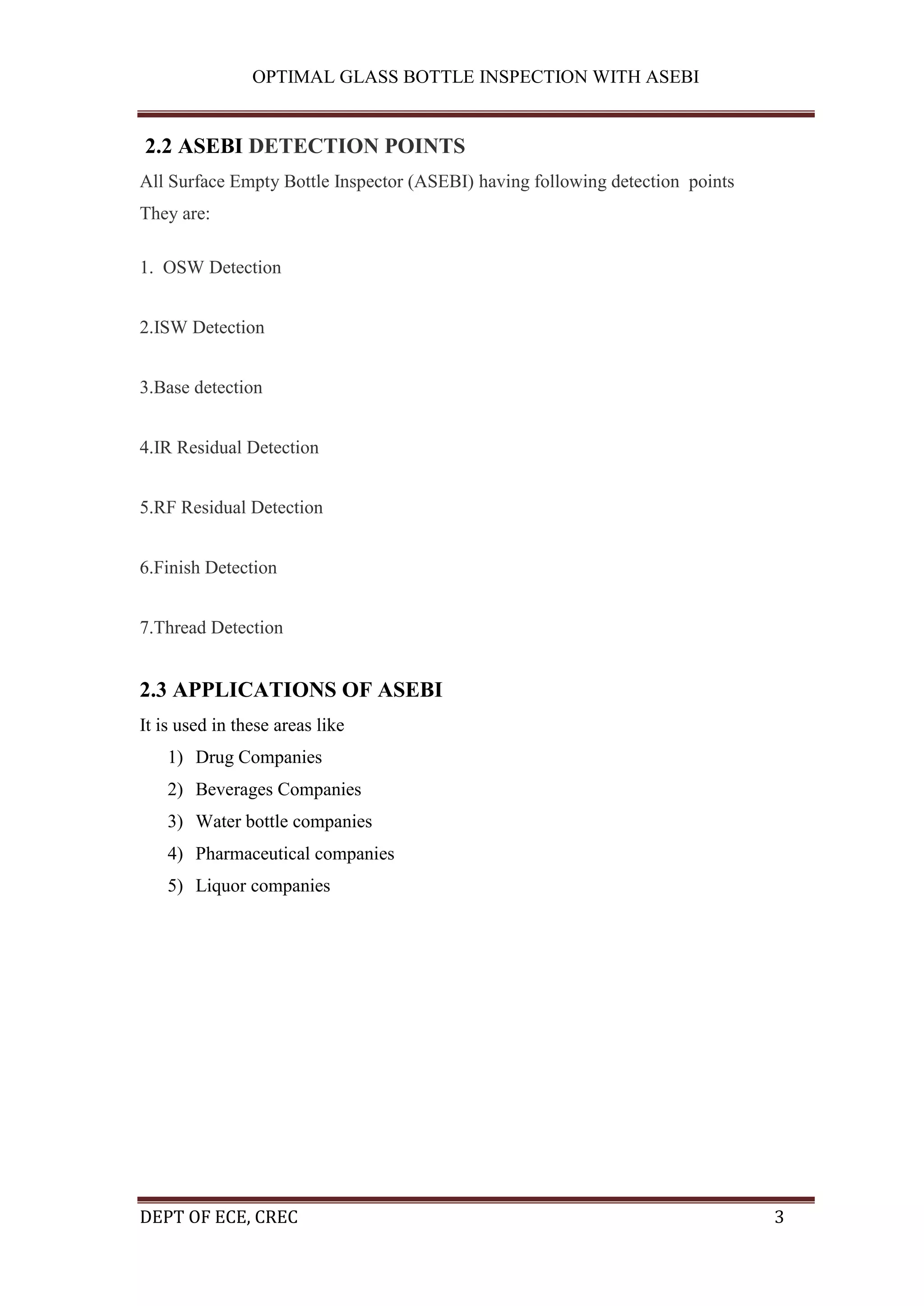 All surface empty bottle inspection(ASEBI) FULL DOCUMENTATION | PDF