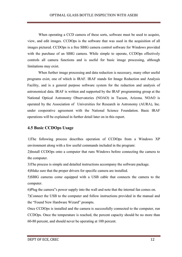 All surface empty bottle inspection(ASEBI) FULL DOCUMENTATION | PDF ...