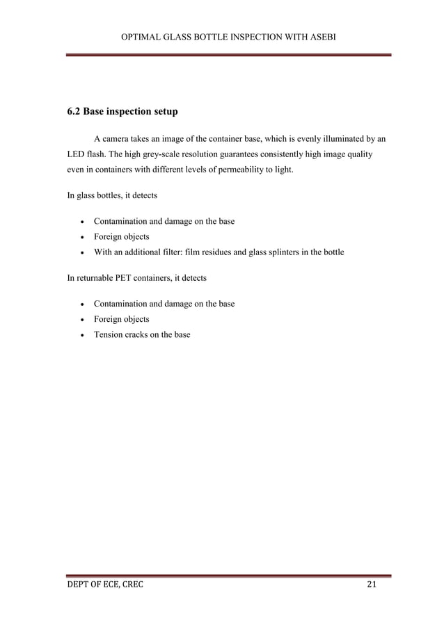 All surface empty bottle inspection(ASEBI) FULL DOCUMENTATION | PDF ...