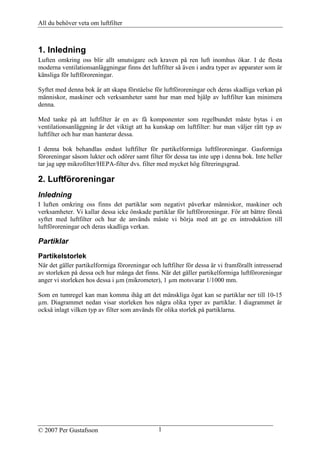 Allt Du BehöVer Veta Om Luftfilter | PDF