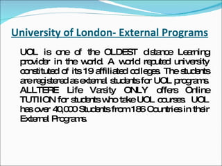 Alltere Life Varsity - Online Learning | PPT