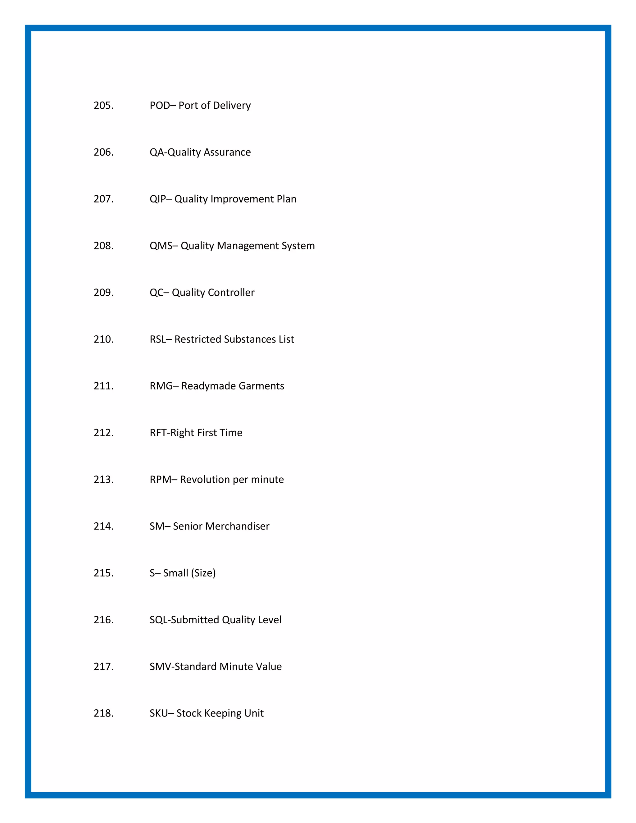 All textile abbreviations | PDF