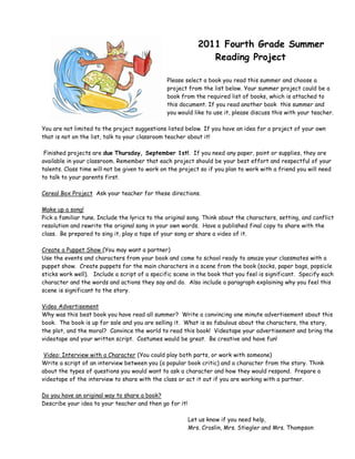 All the choices summer reading | PDF