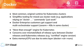Let's Try Every CRI Runtime Available for Kubernetes | PPT