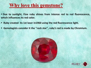 All The Information About Ruby Gemstone | PPTX