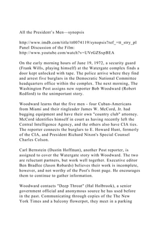 All the President’s Men—synopsis httpwww.imdb.comtitlett0.docx