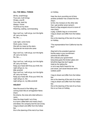 All the small things | DOCX