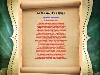 All The Worlds A Stage | PPTX