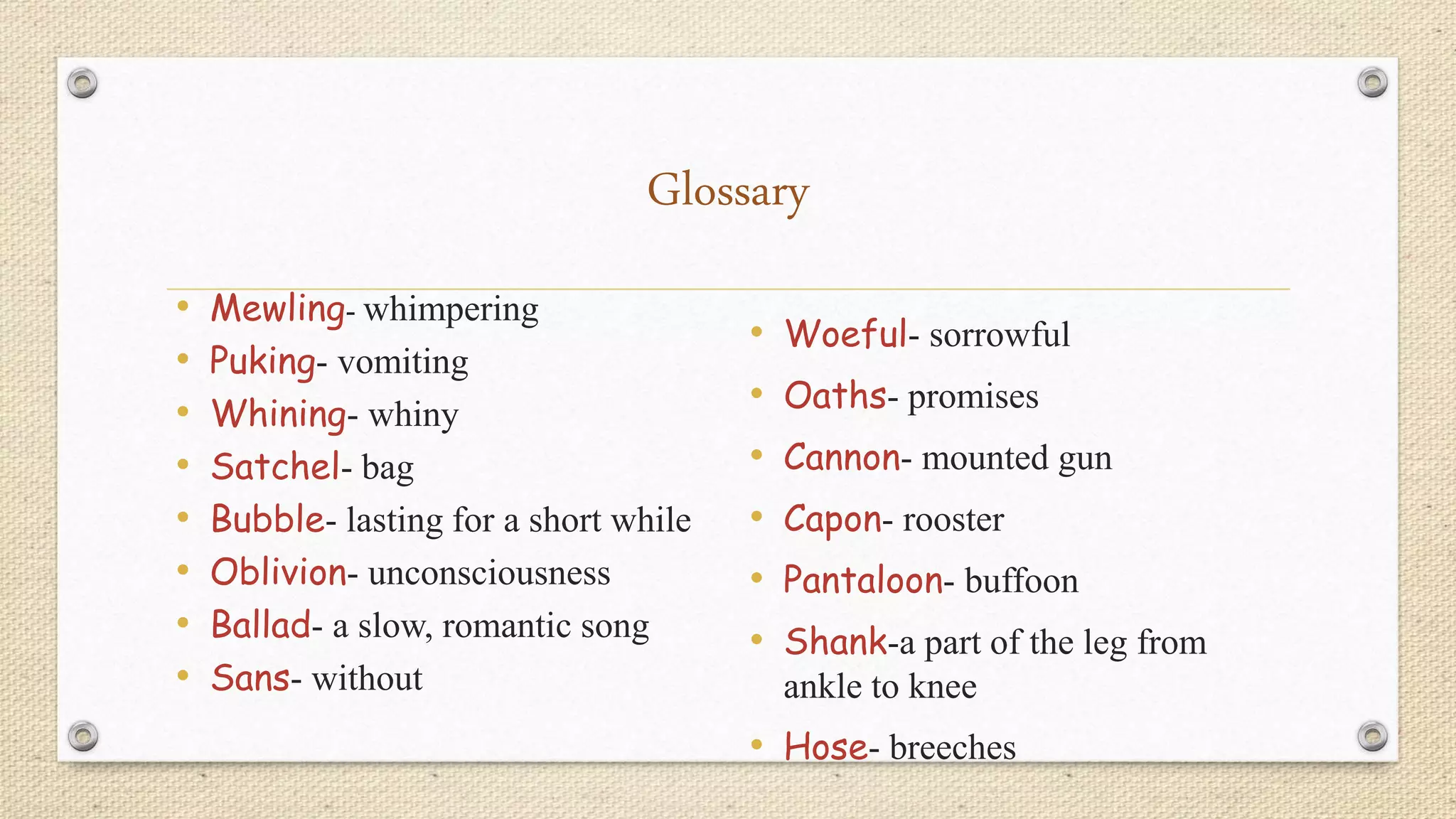 All the world’s a stage | PPTX