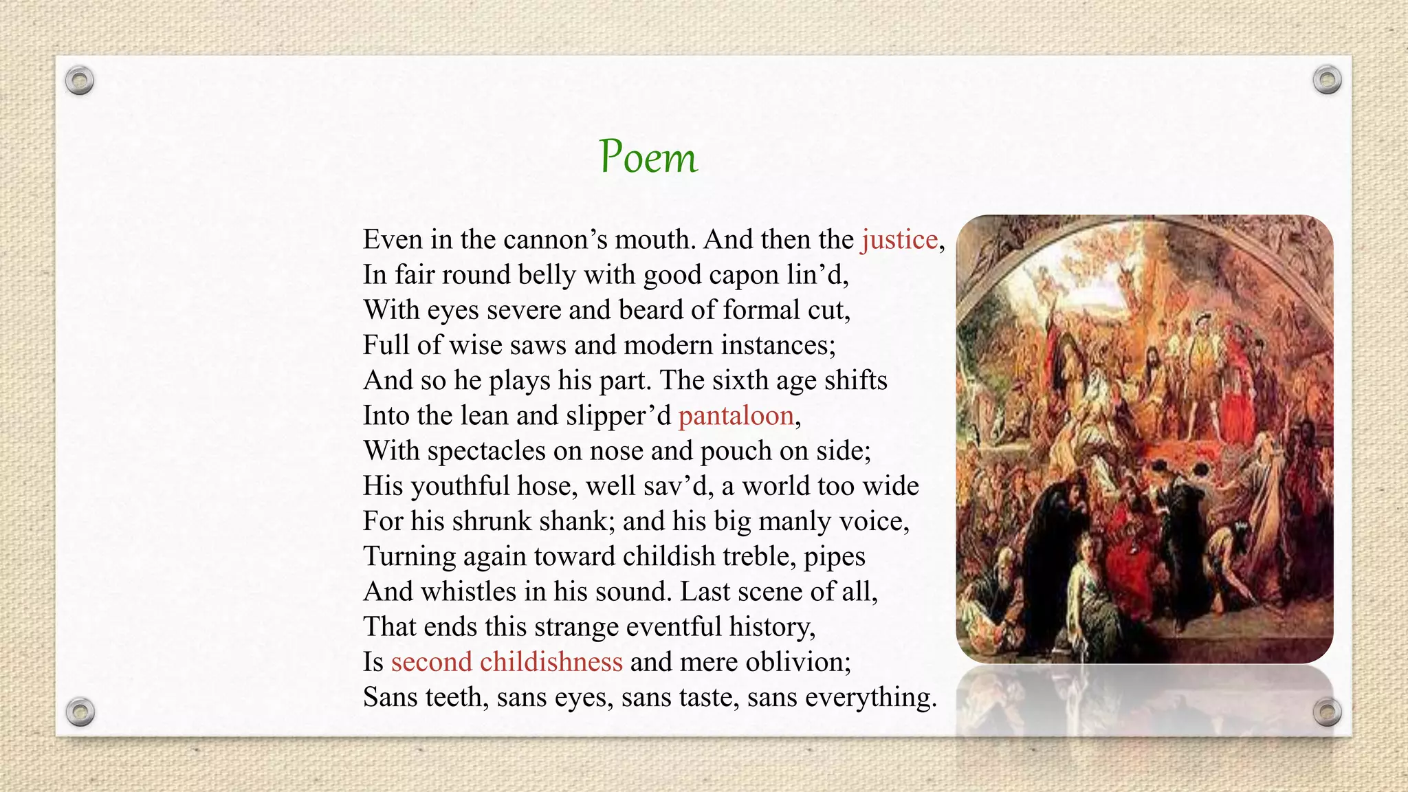 All the world’s a stage | PPTX