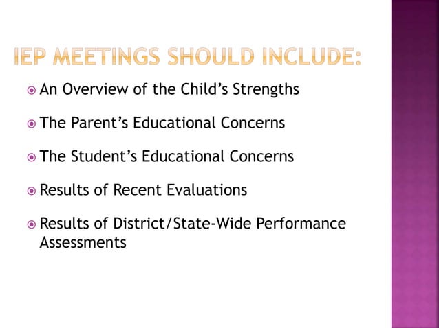 The BASICS of the IEP PROCESS | PPT