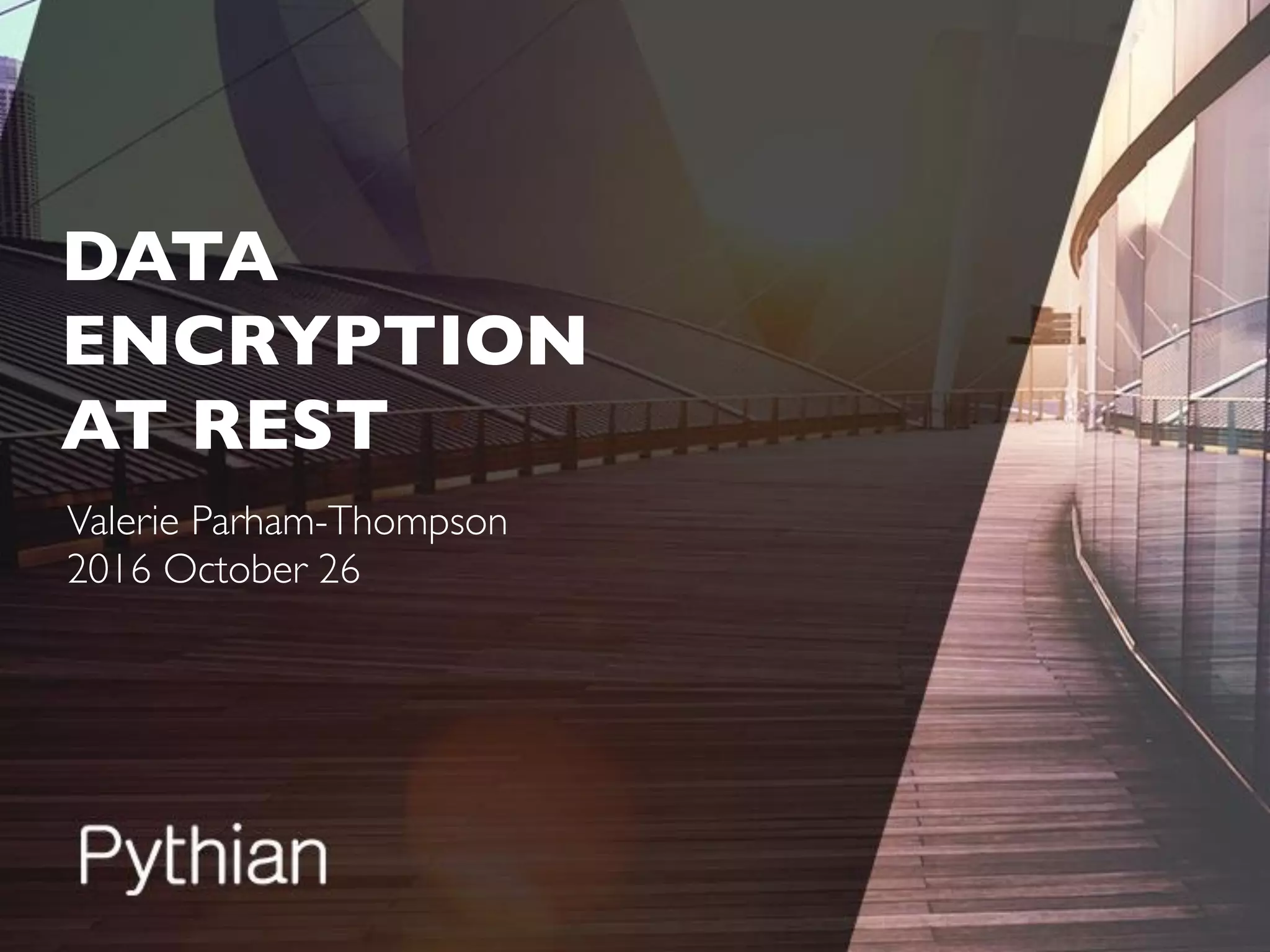 Data Encryption at Rest | PPT