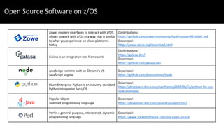 A Tour of Open Source on the Mainframe | PPT