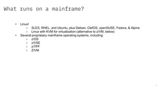 A Tour of Open Source on the Mainframe | PPT