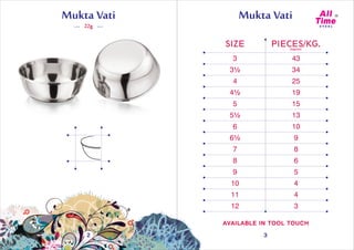 Stainless Steel Vati By Shubh Time Industries | PDF