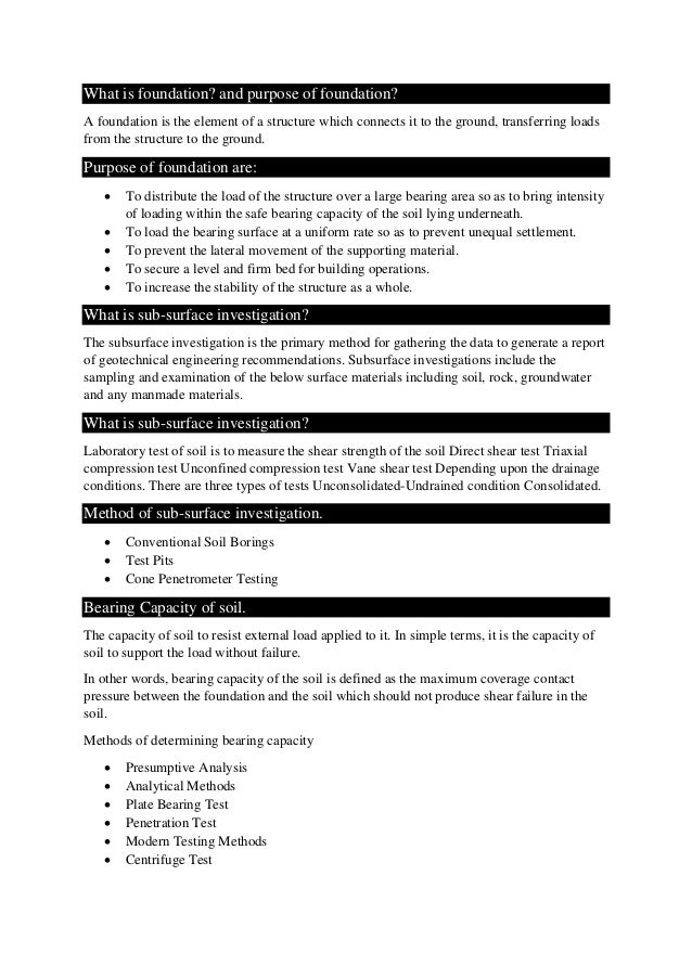 questions answer of building construction